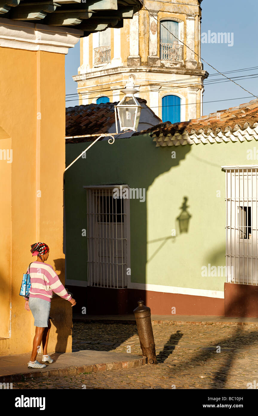 COLOURFUL Cuban street scene, Trinidad, Cuba. Trinidad, is a UNESCO ...