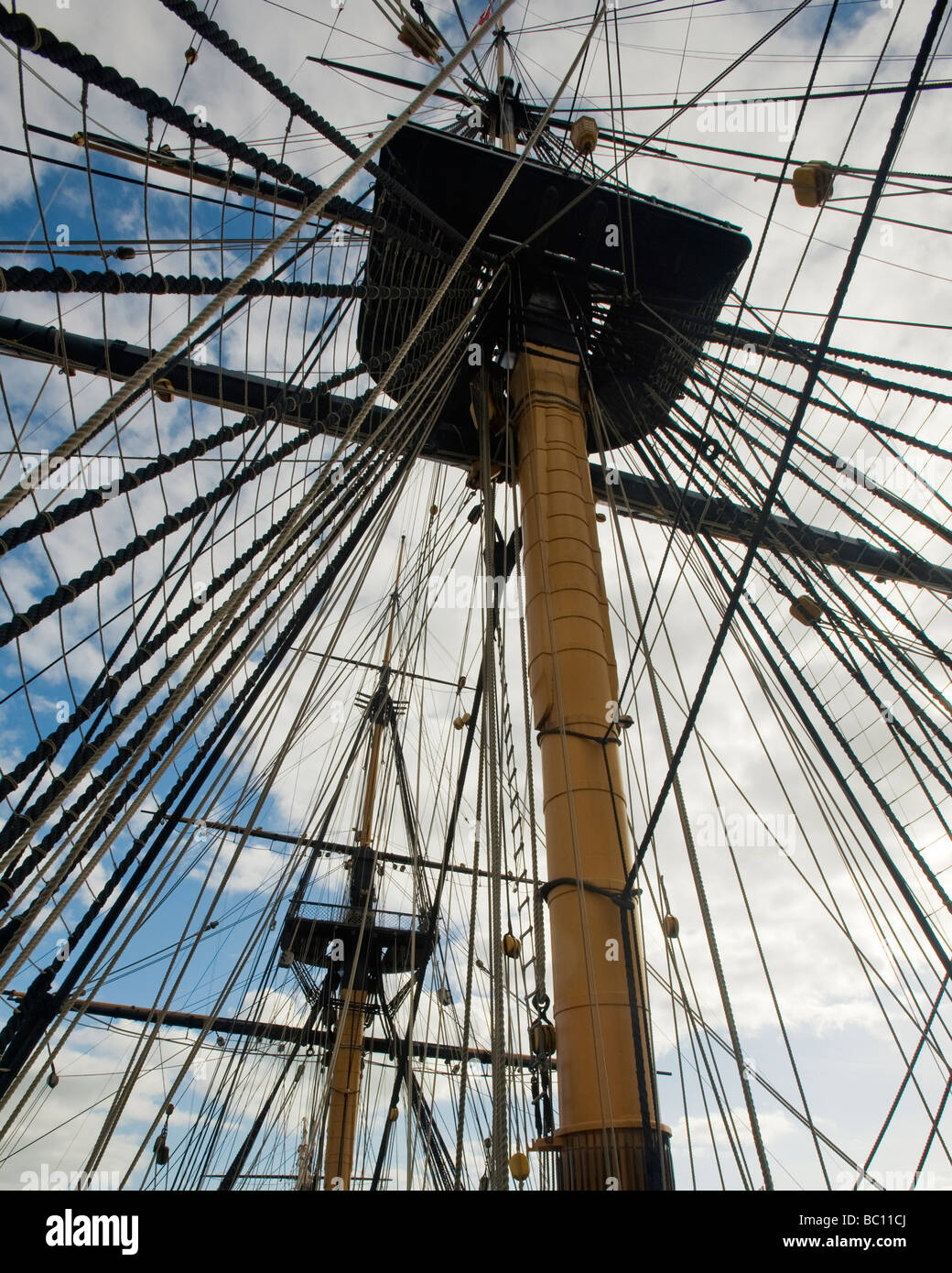 HMS Victory, launched 1765, historic flagship of Lord Nelson at the ...