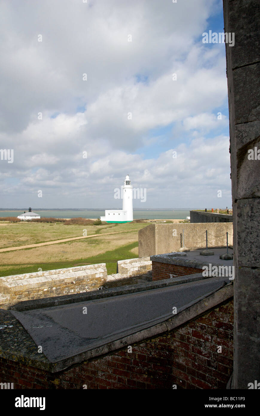 Hurst Castle, Lighthouse Hampshire, UK English Heritage Stock Photo - Alamy