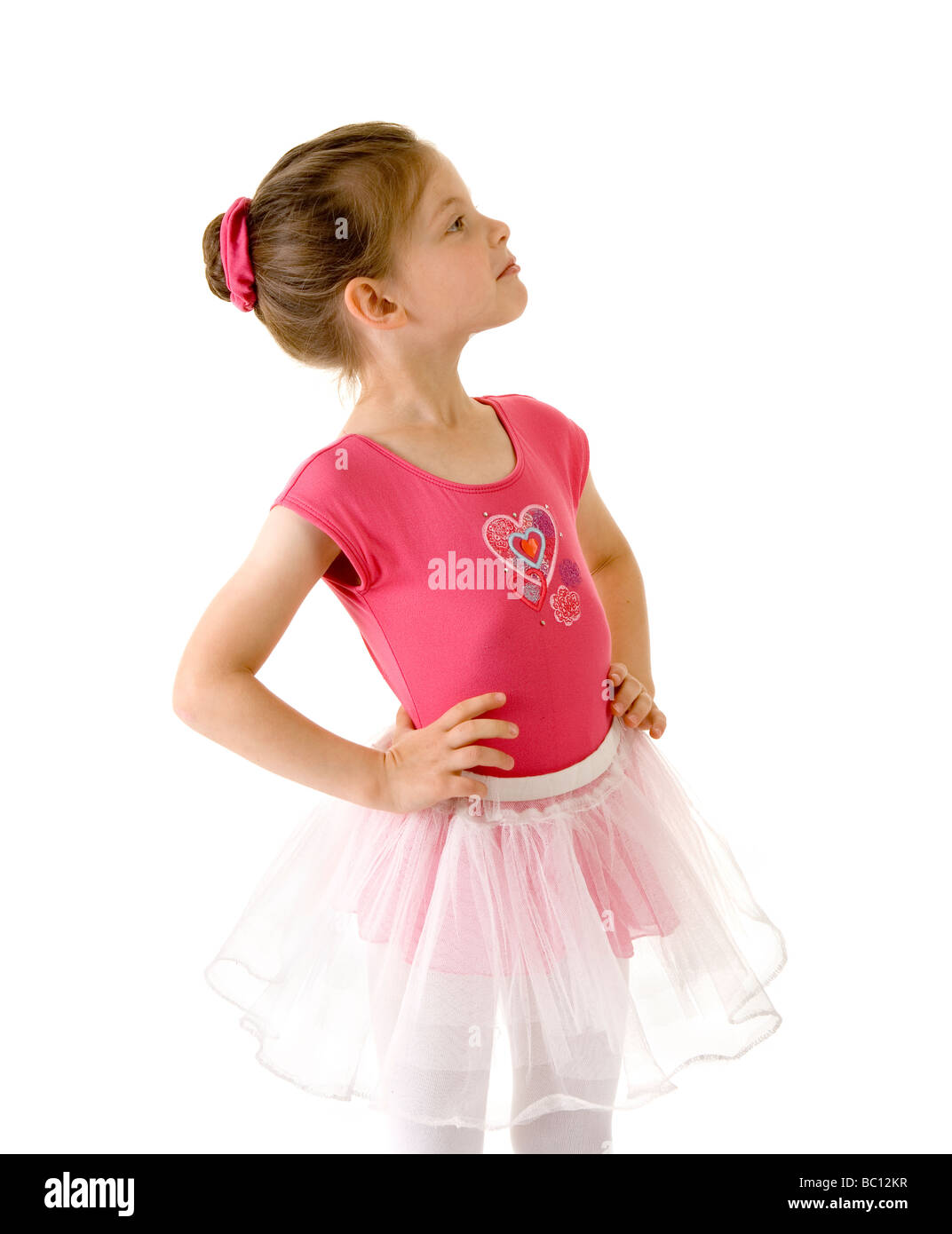 young ballet dancer looking up Stock Photo - Alamy