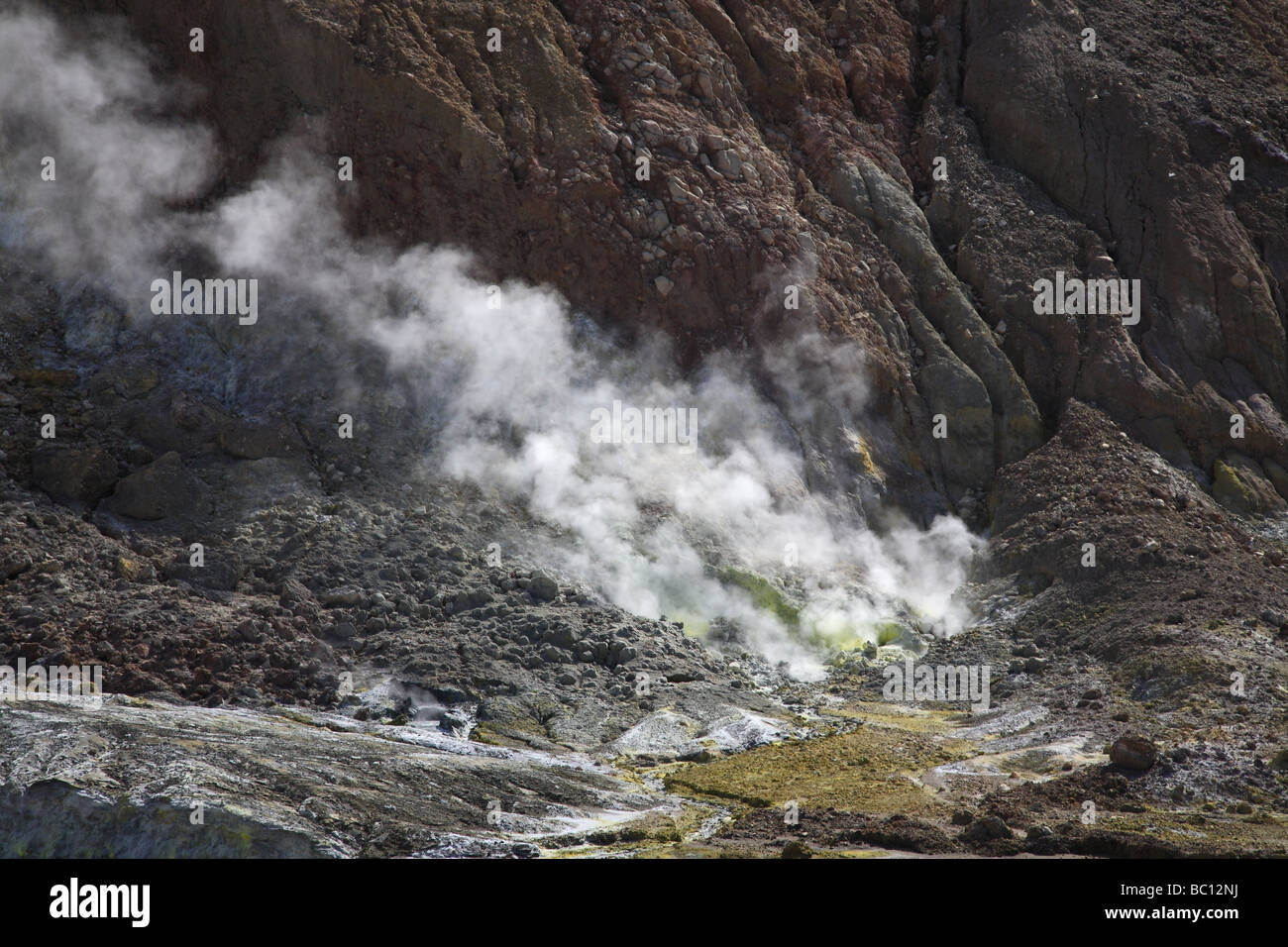 Aerial view of White Island Stock Photo - Alamy
