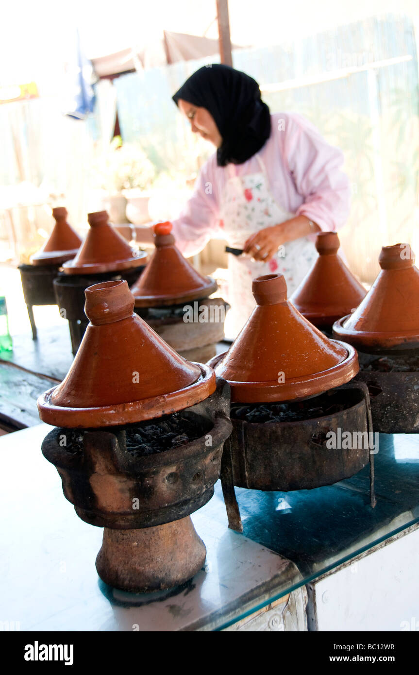 morocco tagiine food restaurant cook chef woman muslim headress clothes ...