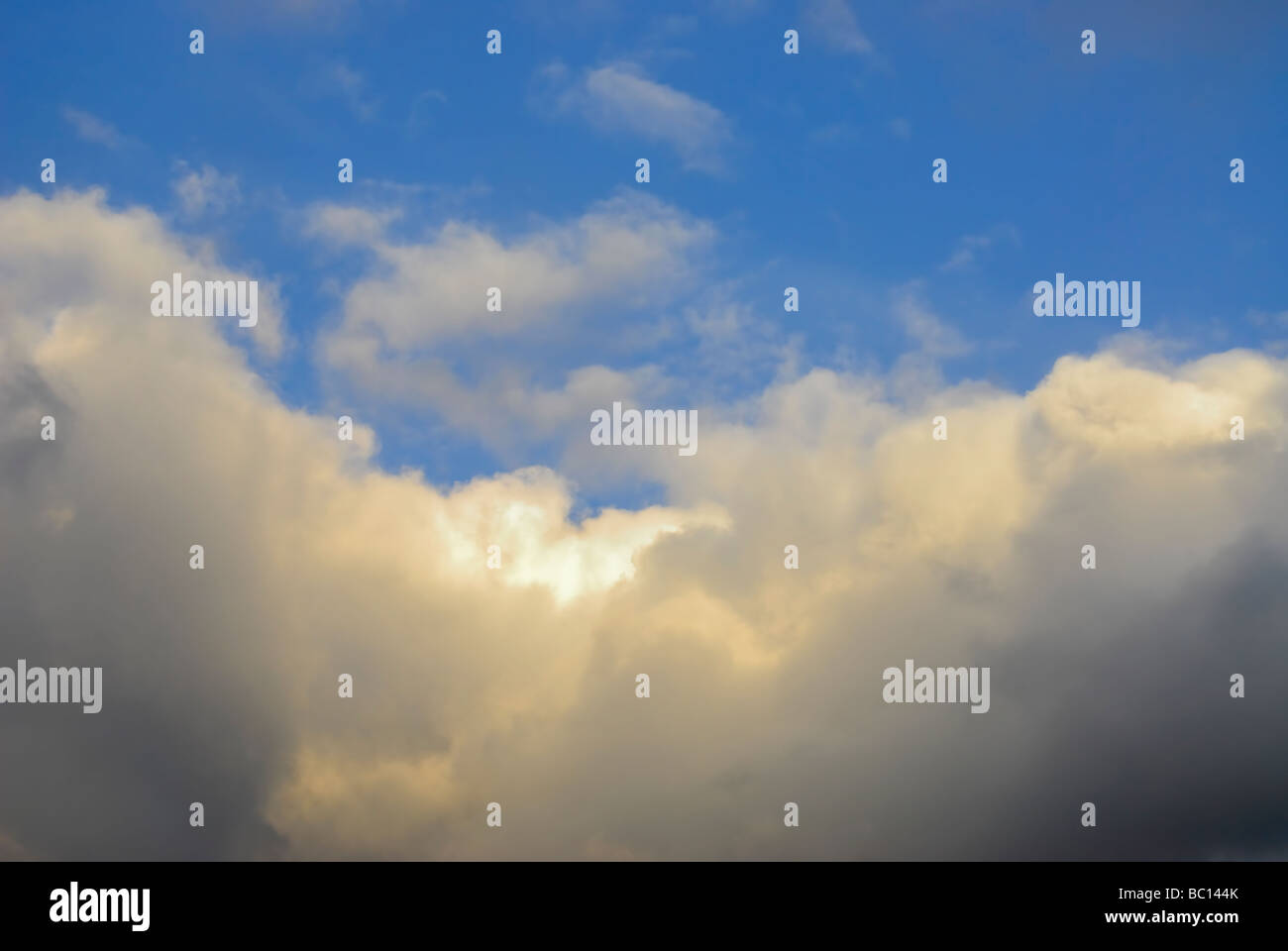 Blue cloudy sky Stock Photo - Alamy