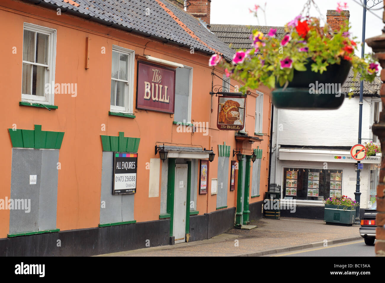 The Bull pub closed and boarded up Watton Thetford Norfolk UK Stock ...
