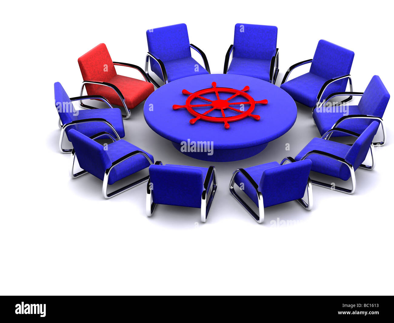 Red table and chairs Cut Out Stock Images & Pictures - Alamy