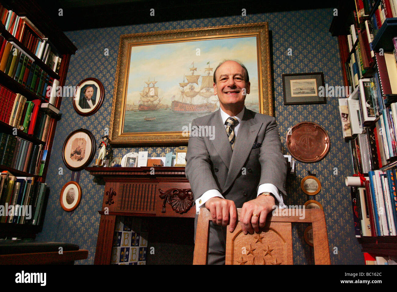 Sir Robert Balchin a Conservative educationalist pictured at his home ...