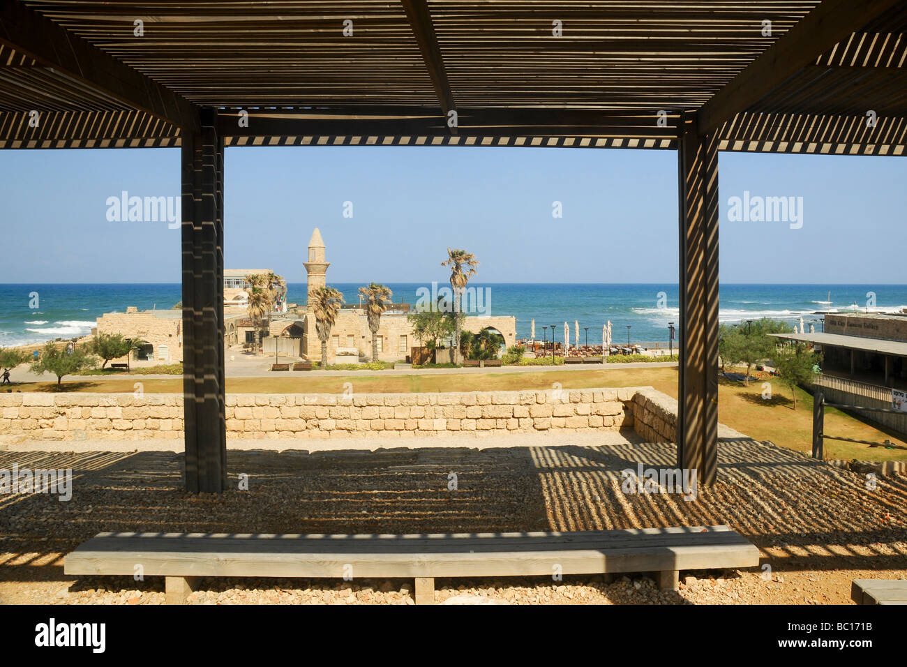 Israel Caesarea the mosque Stock Photo - Alamy