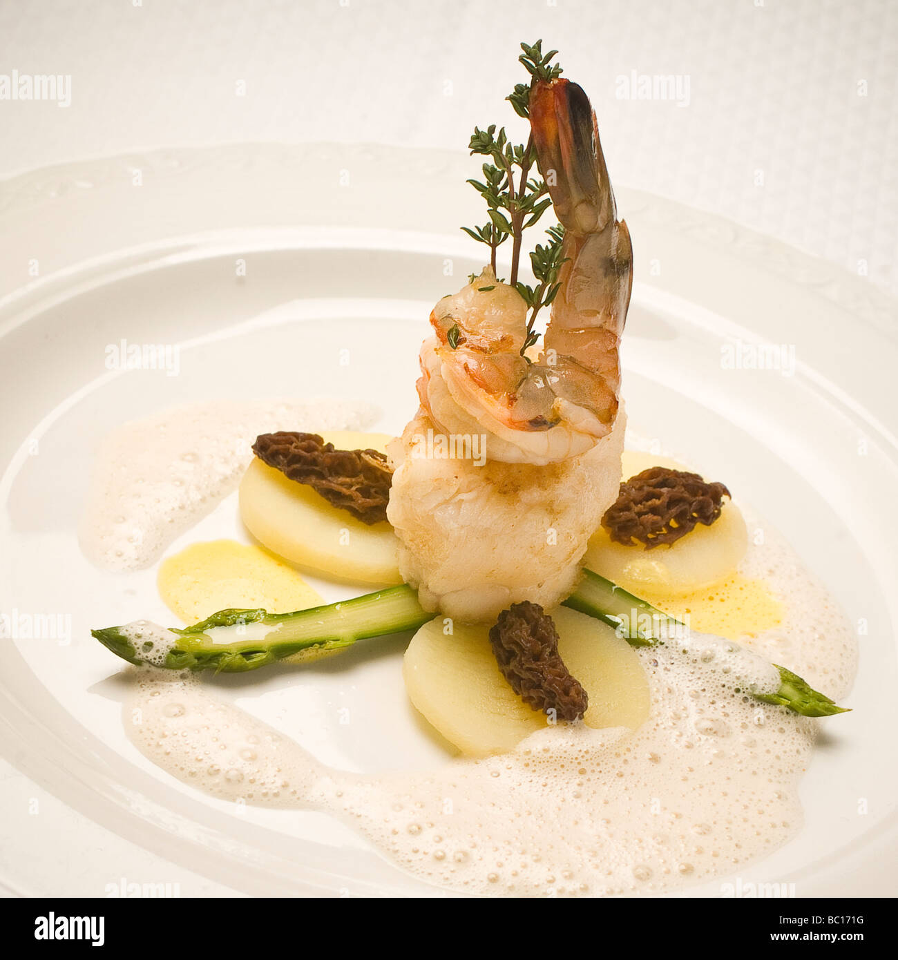 tiger prawn dish Stock Photo - Alamy