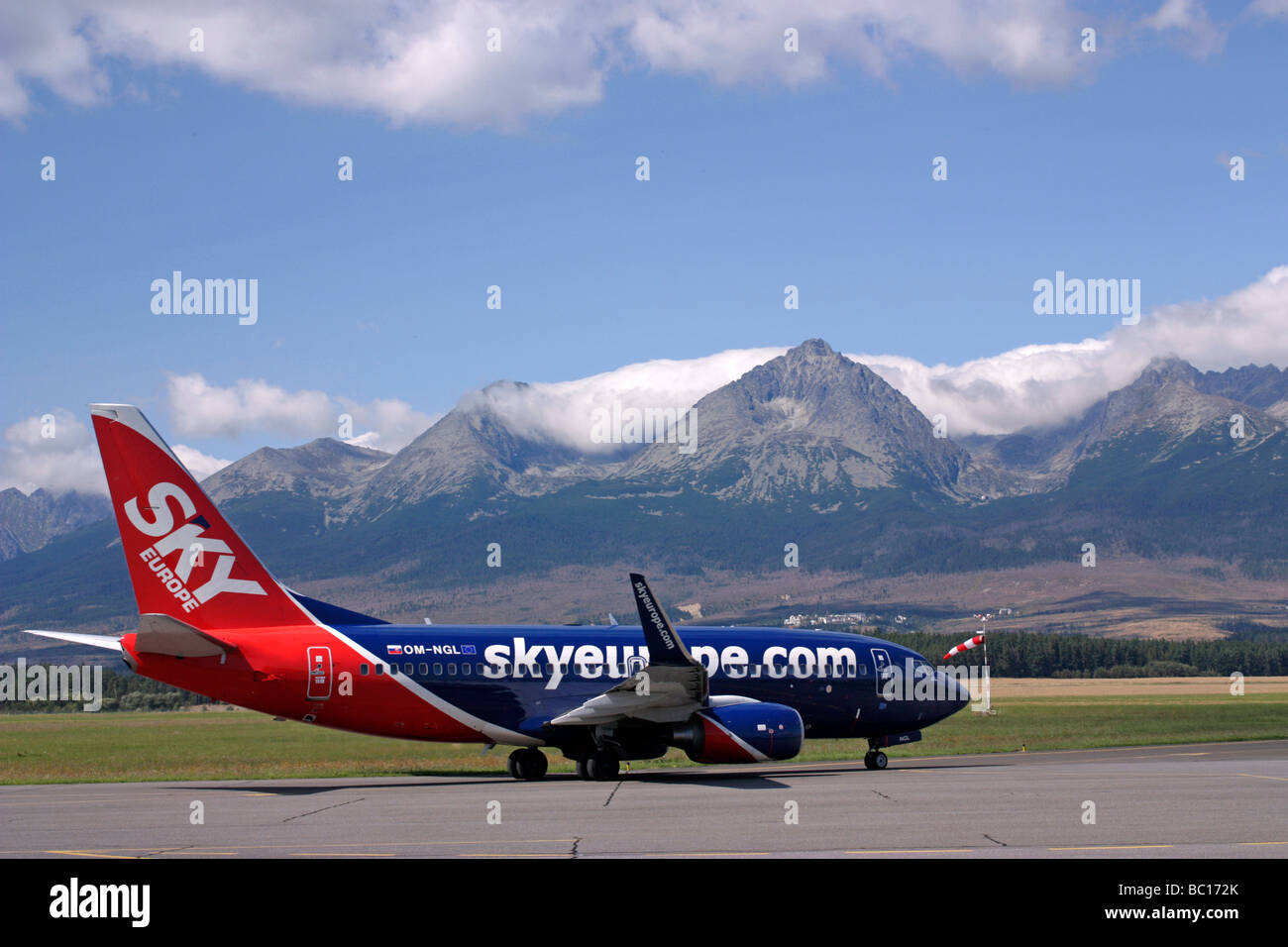 Aircraft on the Poprad Airport Slovakia Stock Photo - Alamy