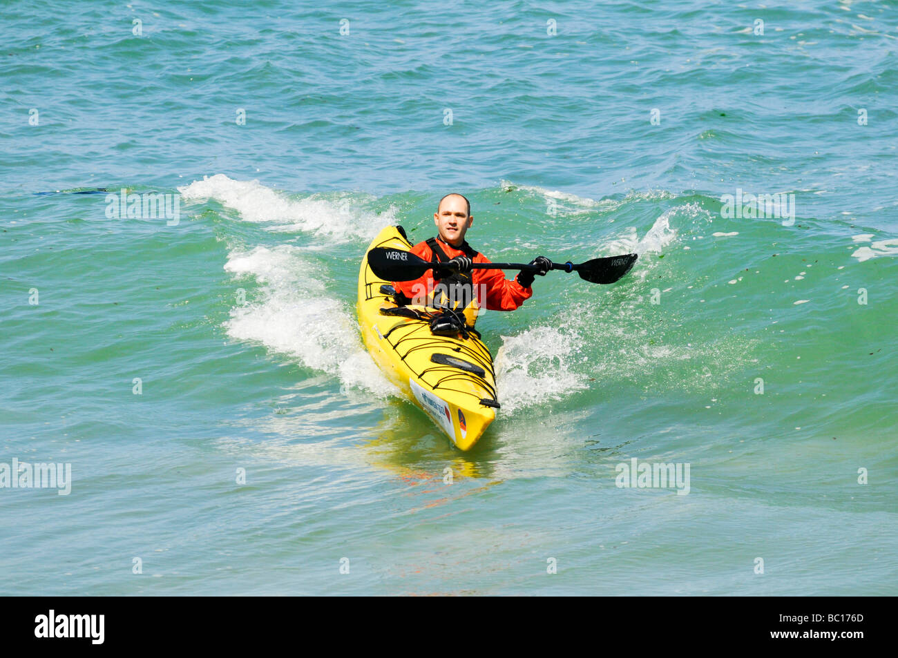 Israel Caesarea A set of four images of a capsizing Kayak in the ...