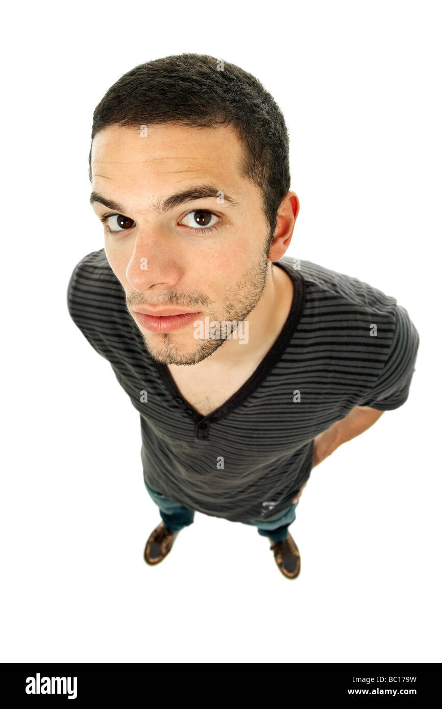 young casual man full body isolated on white Stock Photo - Alamy