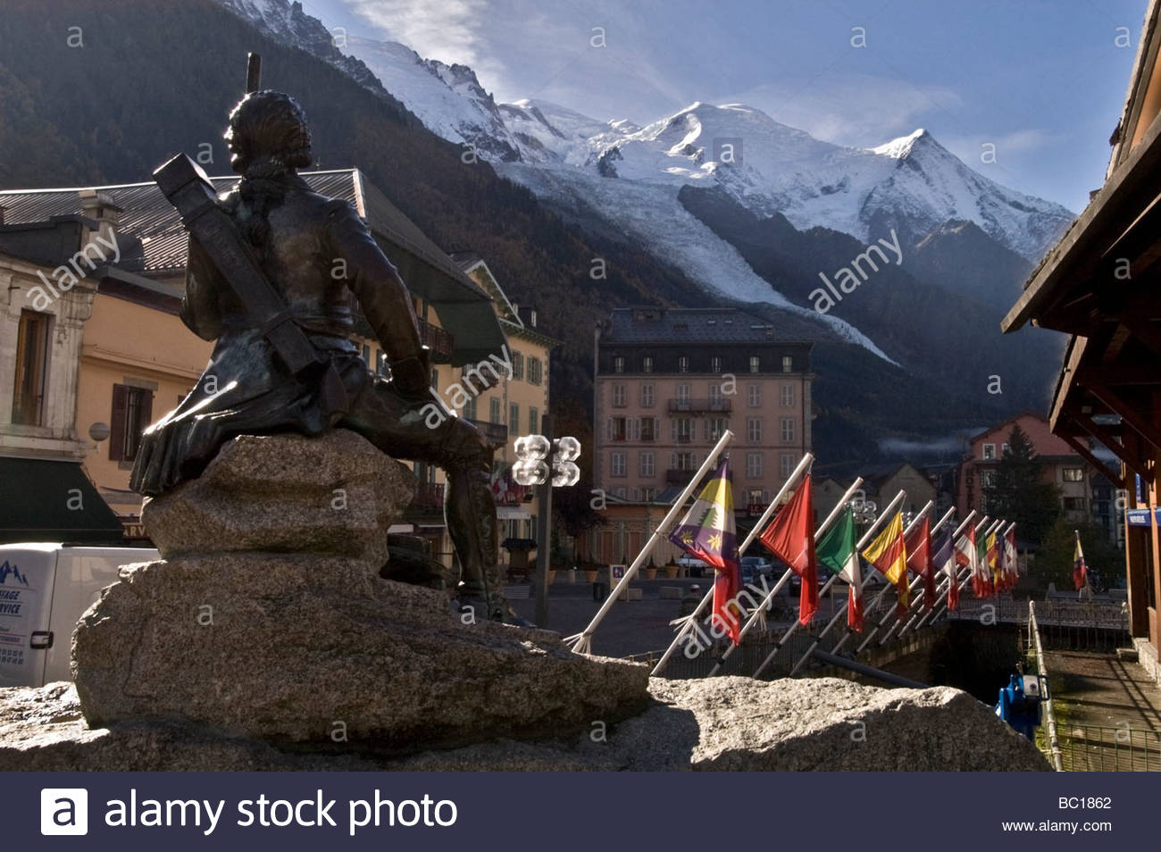 France Haute Savoie Chamonix Statue High Resolution Stock Photography ...