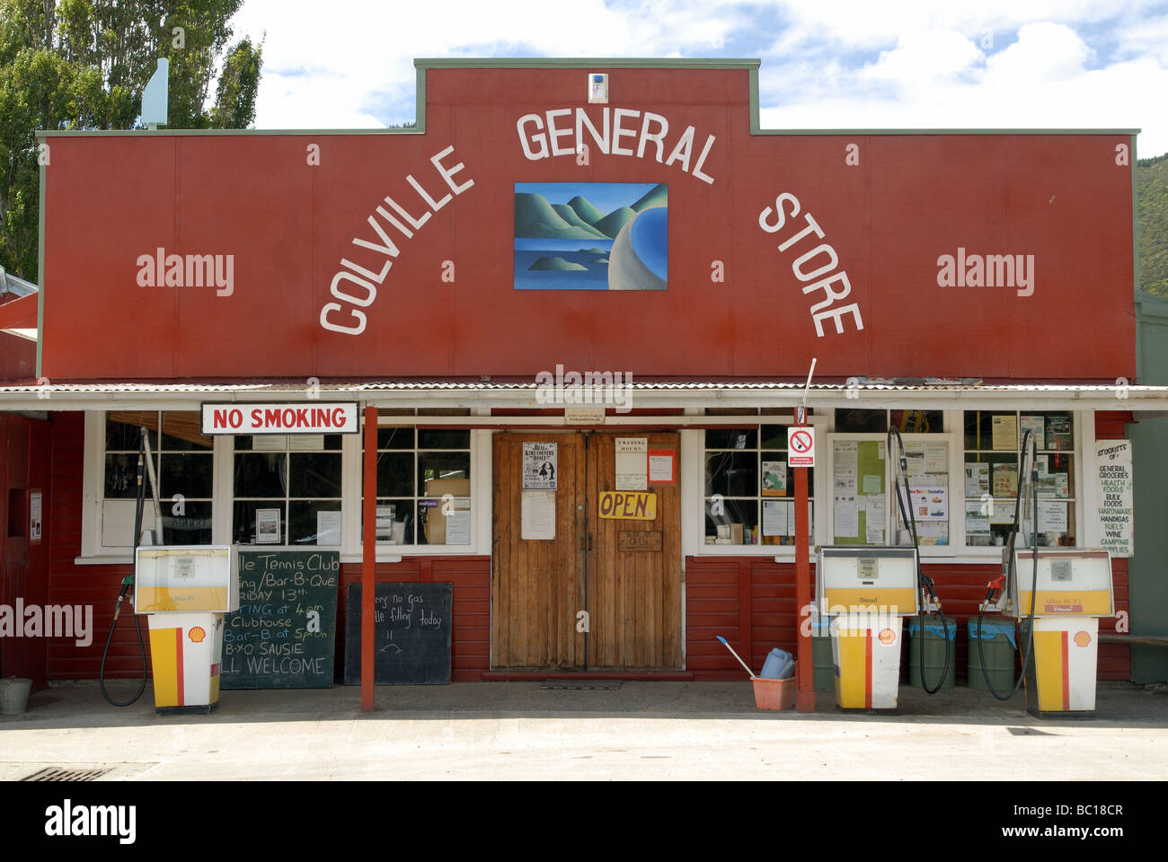 Colville general store, Coromandel, New Zealand Stock Photo - Alamy