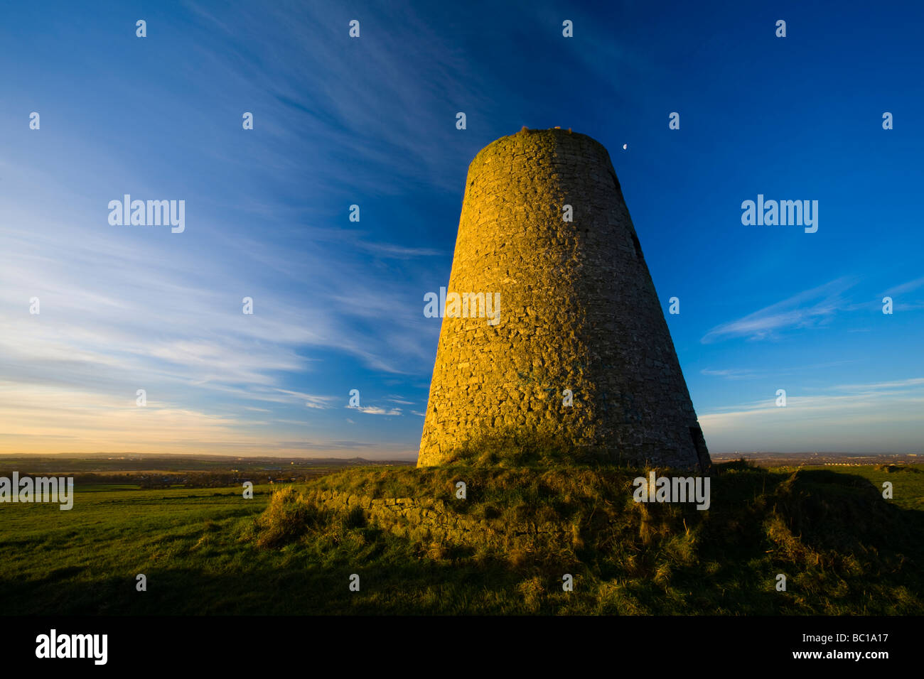 Tyne wear cleadon hills windmill field nature hi-res stock photography ...
