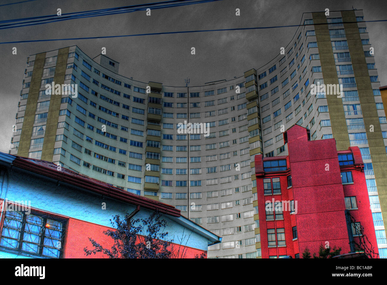 Hdr image apartment buildings in hi-res stock photography and images ...