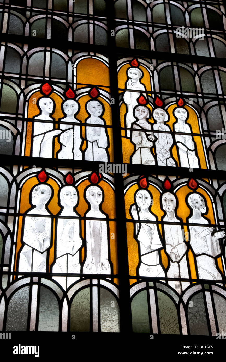 Modern Stained Glass Window Of Christ And the Twelve Disciples Cologne ...