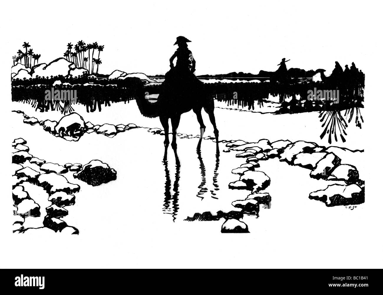 Silhouette for 'Ombres Chinoisses' from 'L'Epopee', 1898.Artist: Caran ...