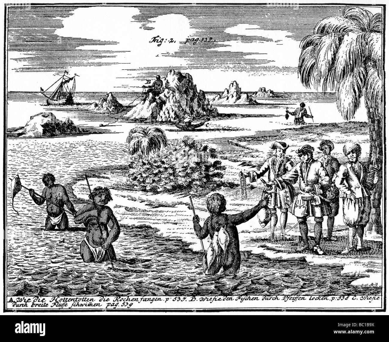 Fish spearing hi-res stock photography and images - Alamy