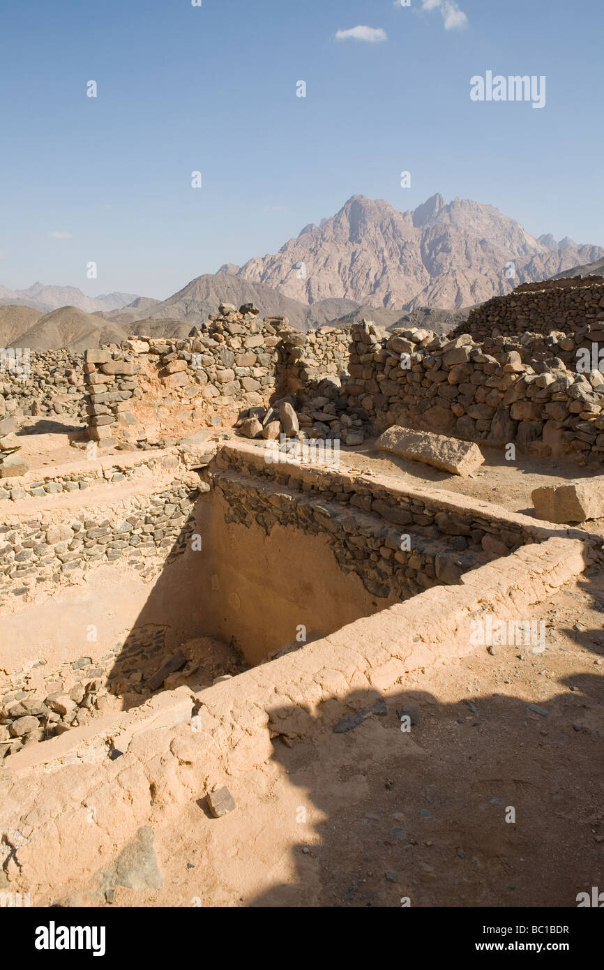Cistern at the Roman Fort protecting the quarries at Umm Balad, Red Sea ...