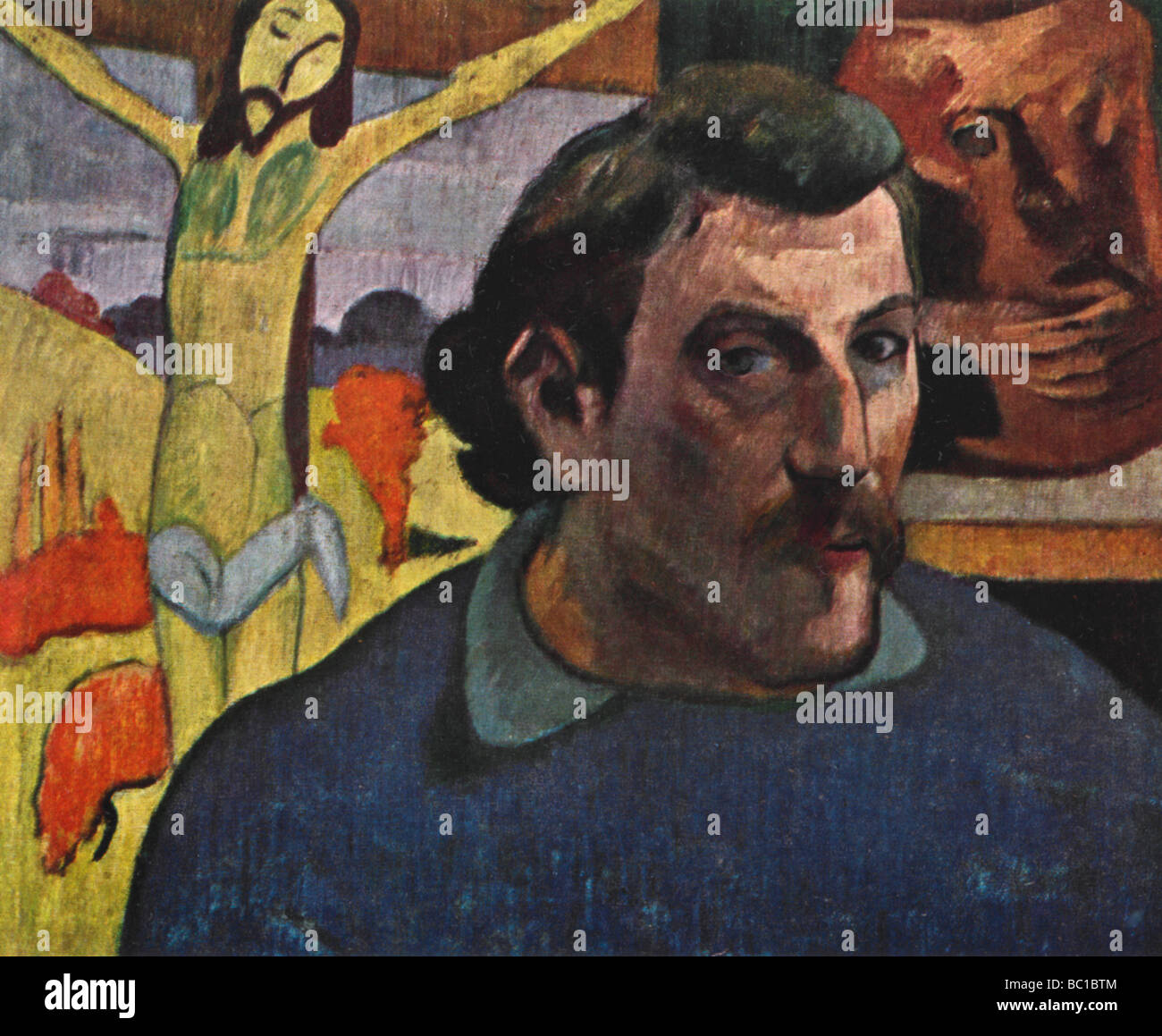 'Self Portrait with the Yellow Christ', 1889 (1939).Artist: Paul ...