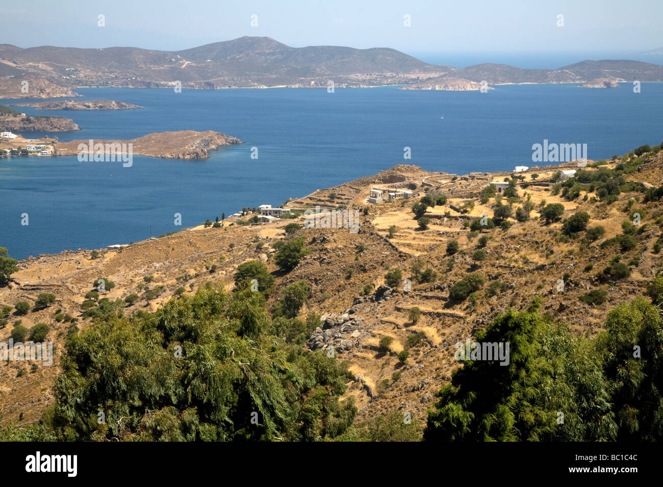 Landscape from Hora Patmos Greece Stock Photo - Alamy