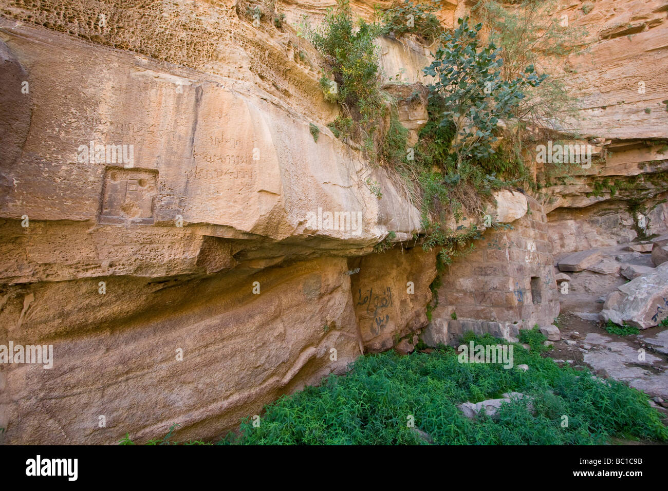 Ain Shalaaleh or Lawrences Spring in Wadi Rum in Jordan Stock Photo - Alamy