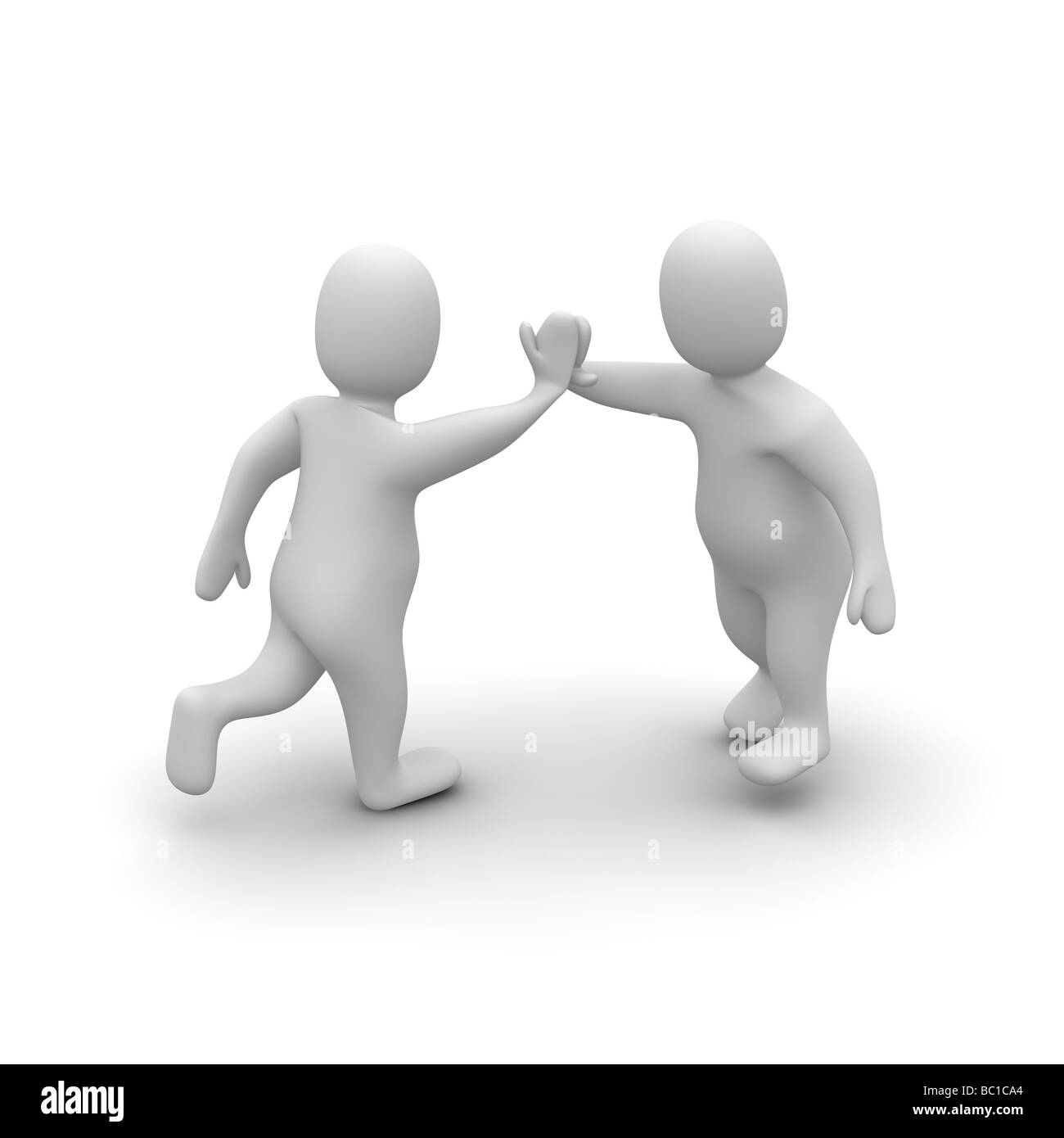 High five gesture Black and White Stock Photos & Images - Alamy