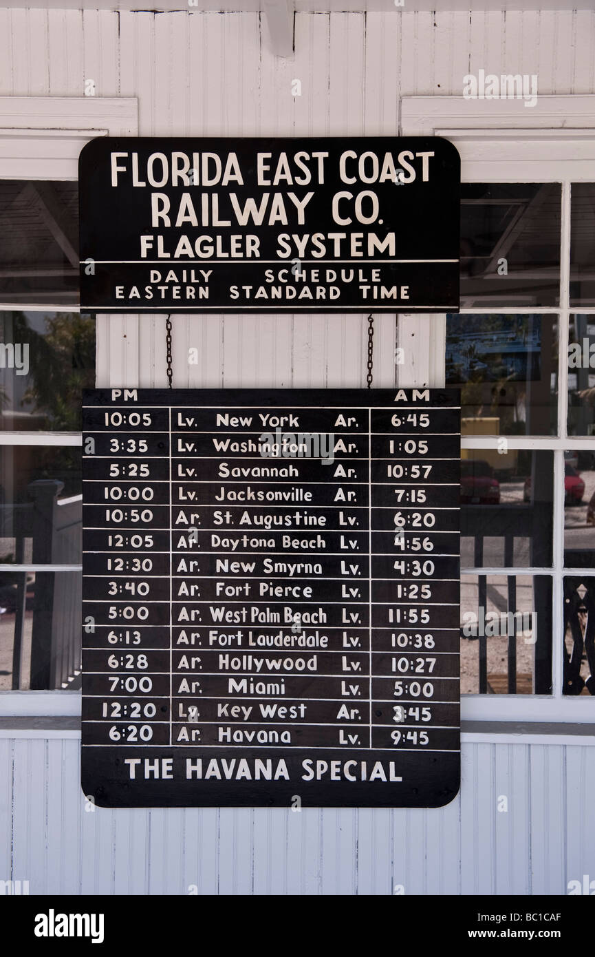End of the line - The Railway Museum in Key West Florida Stock Photo ...