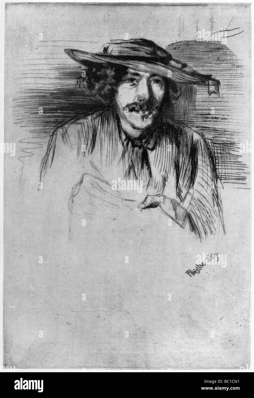 'Whistler', 1859 (1904).Artist: James Abbott McNeill Whistler Stock ...