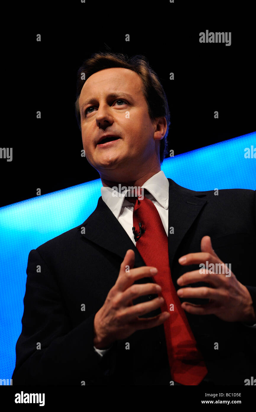 Where he was meeting the conservative party leader david cameron hi-res ...