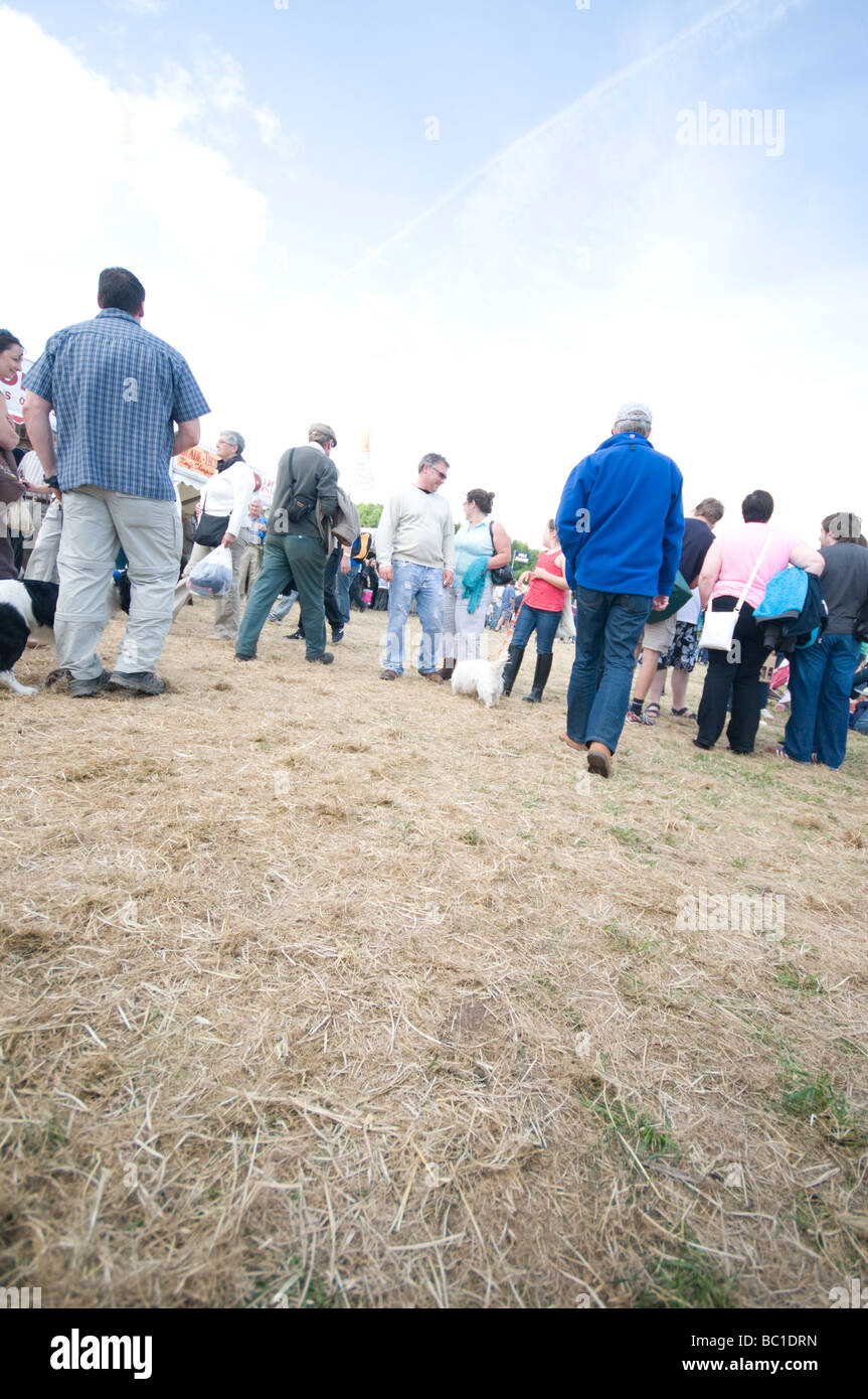 People walking around at the Welsh Game Fair 2009 Stock Photo - Alamy