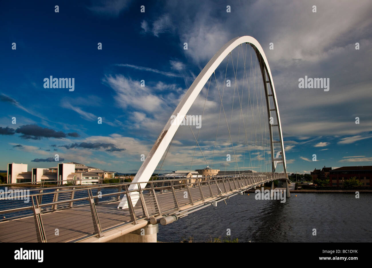 The Infinity Bridge Stockton on Tees opened May 2009 North East England ...