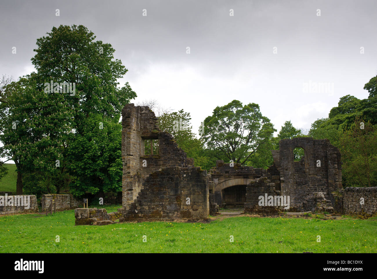 Wycoller Hall runis in Lancashire England Stock Photo - Alamy