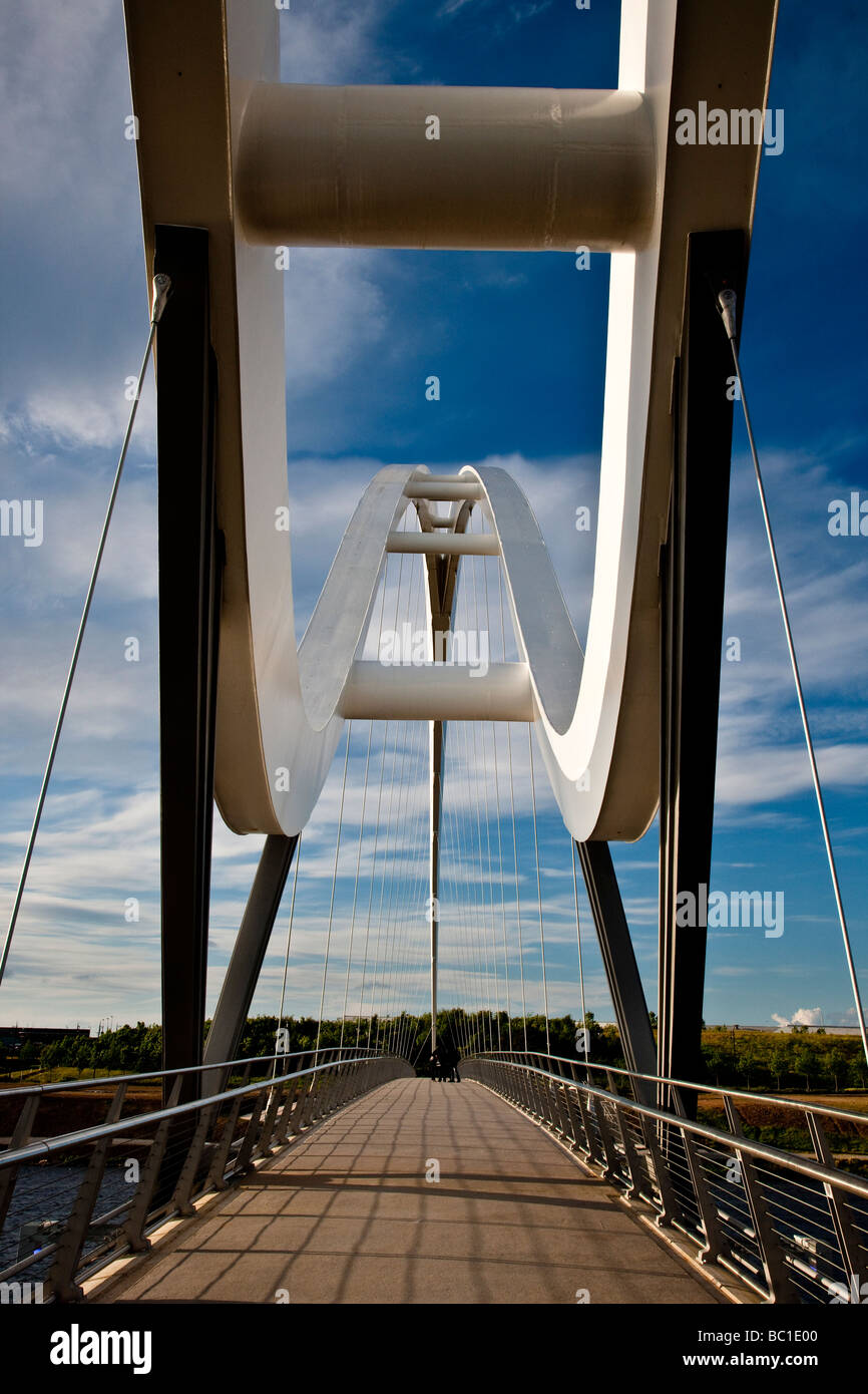 The Infinity Bridge Stockton on Tees opened May 2009 North East England ...