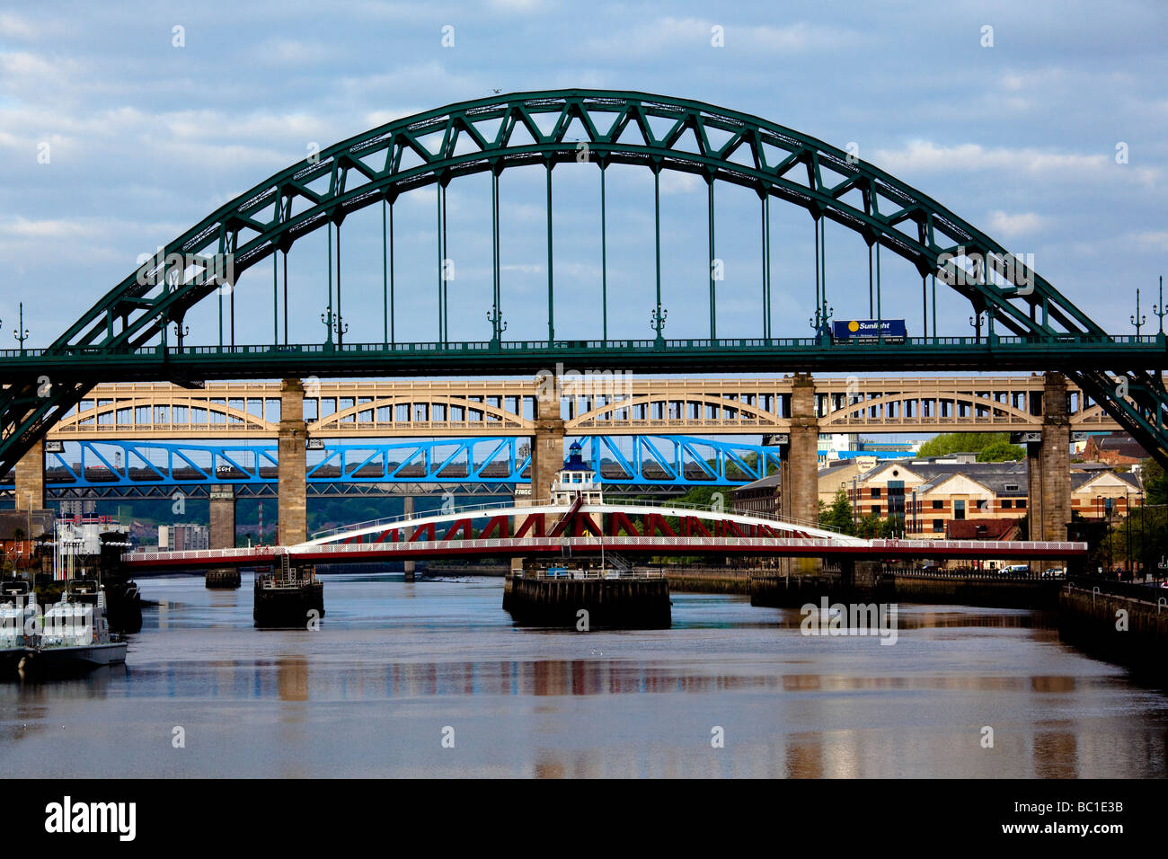 The Tyne Bridges River Tyne Newcastle upon Tyne Stock Photo - Alamy