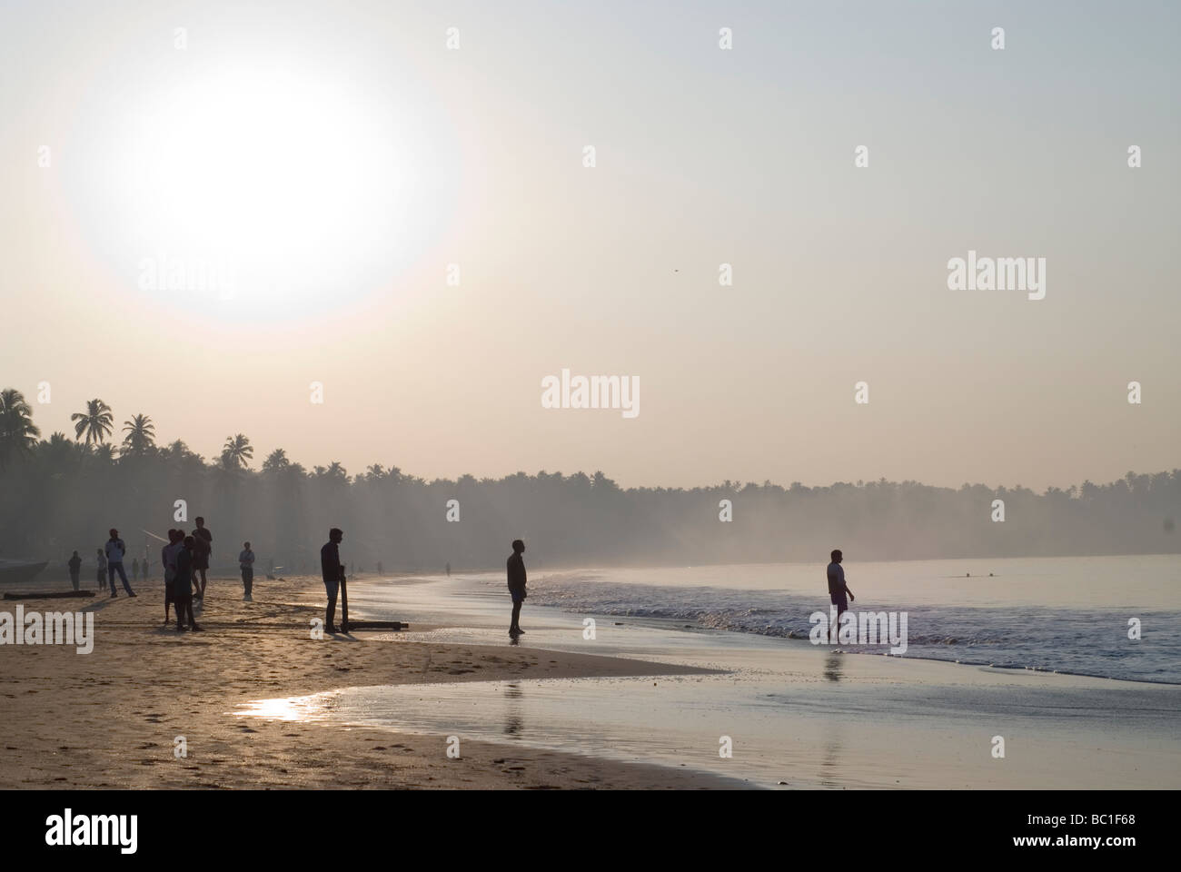 Morning view. Sunrise. Morning light. Palolem beach. Goa. India Stock ...