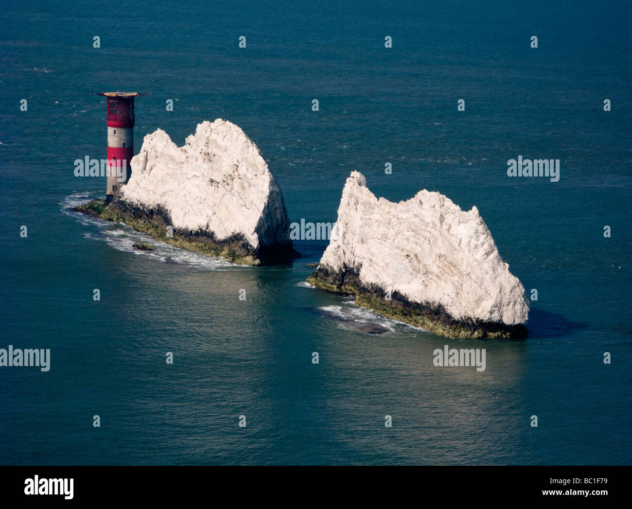 The Needles & Lighthouse, Isle of Wight, UK Stock Photo - Alamy