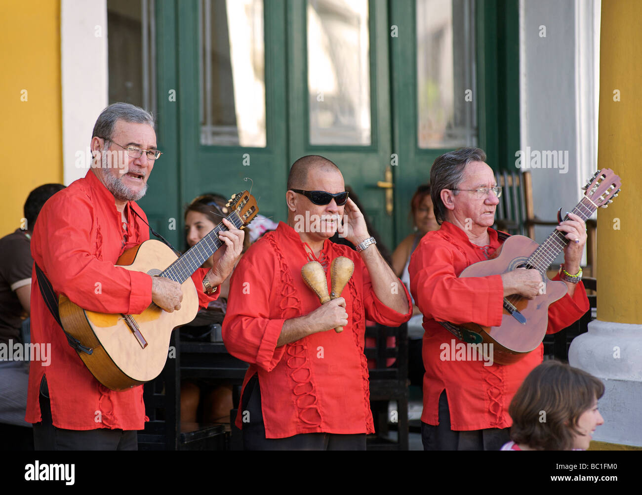 Cuban musicians performing at the Taberna de la Muralla, Plaza Vieja ...