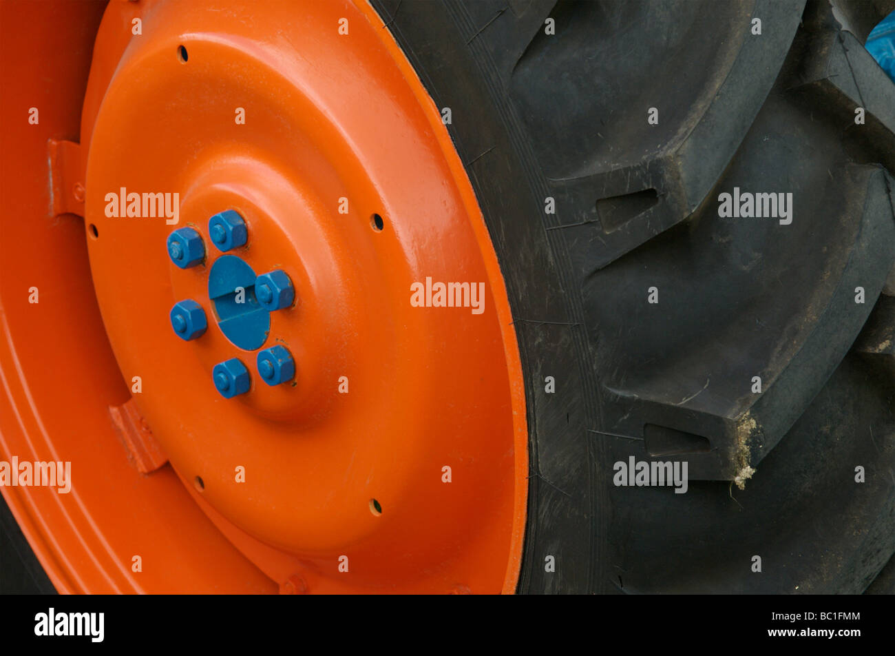 A large tractor wheel Stock Photo - Alamy