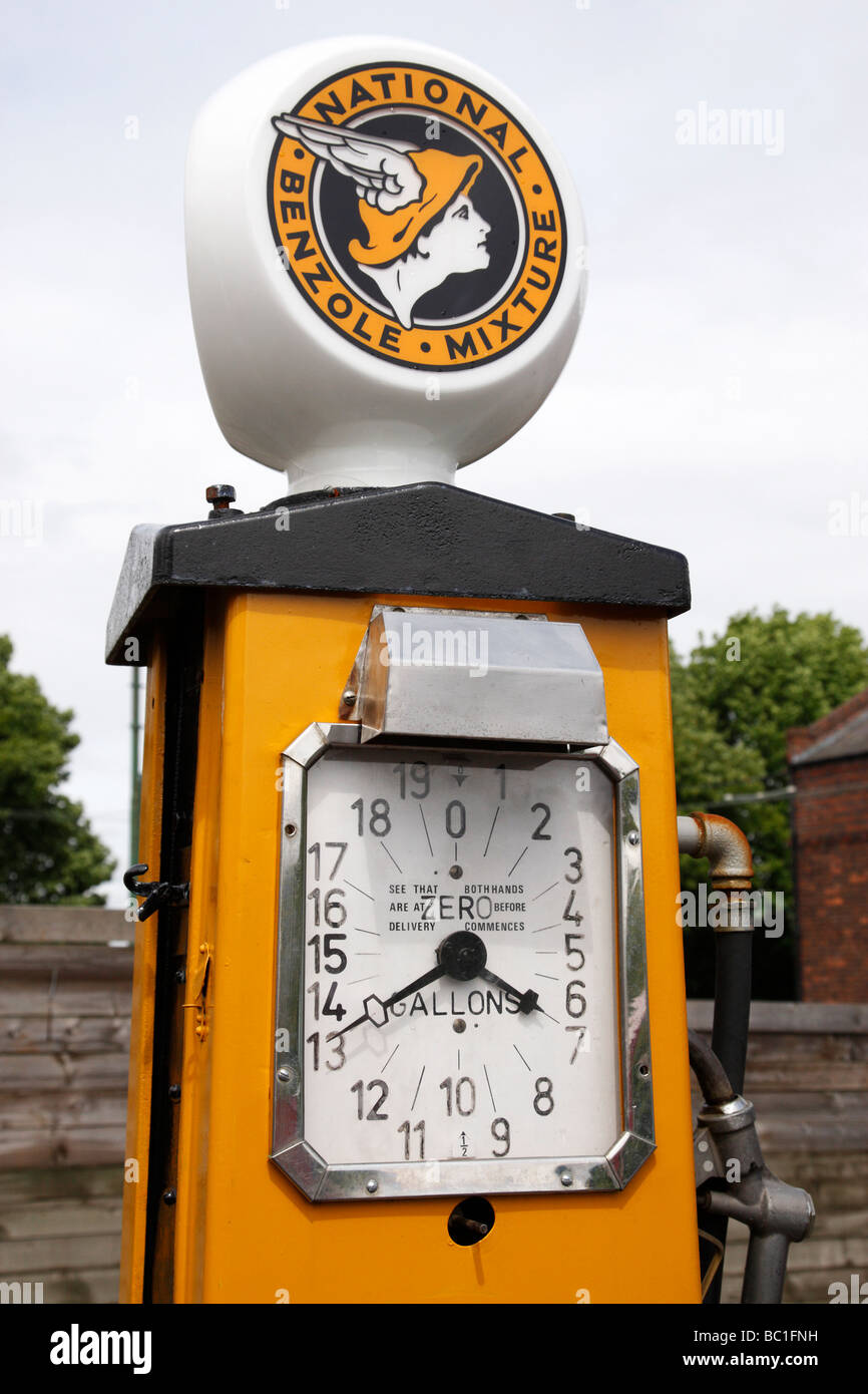 old fashioned fuel pump dial showing gallons black country museum ...