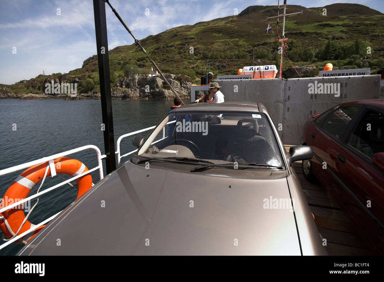 Glenelg Ferry, locally run car ferry to the Isle of Skye, Inner ...