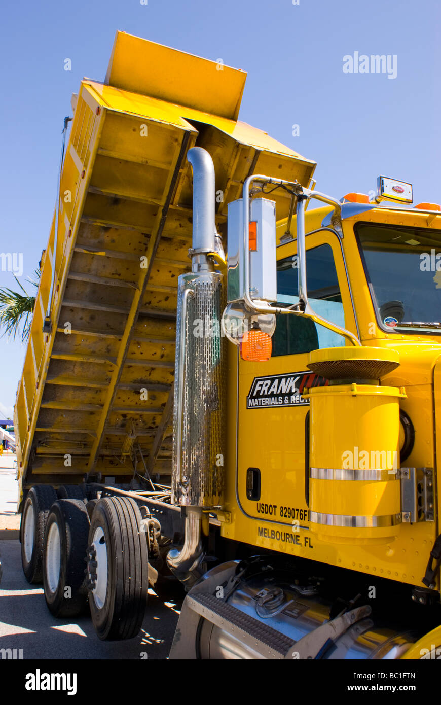 American tipper truck at Big Truck festival, Satellite Beach, Florida ...