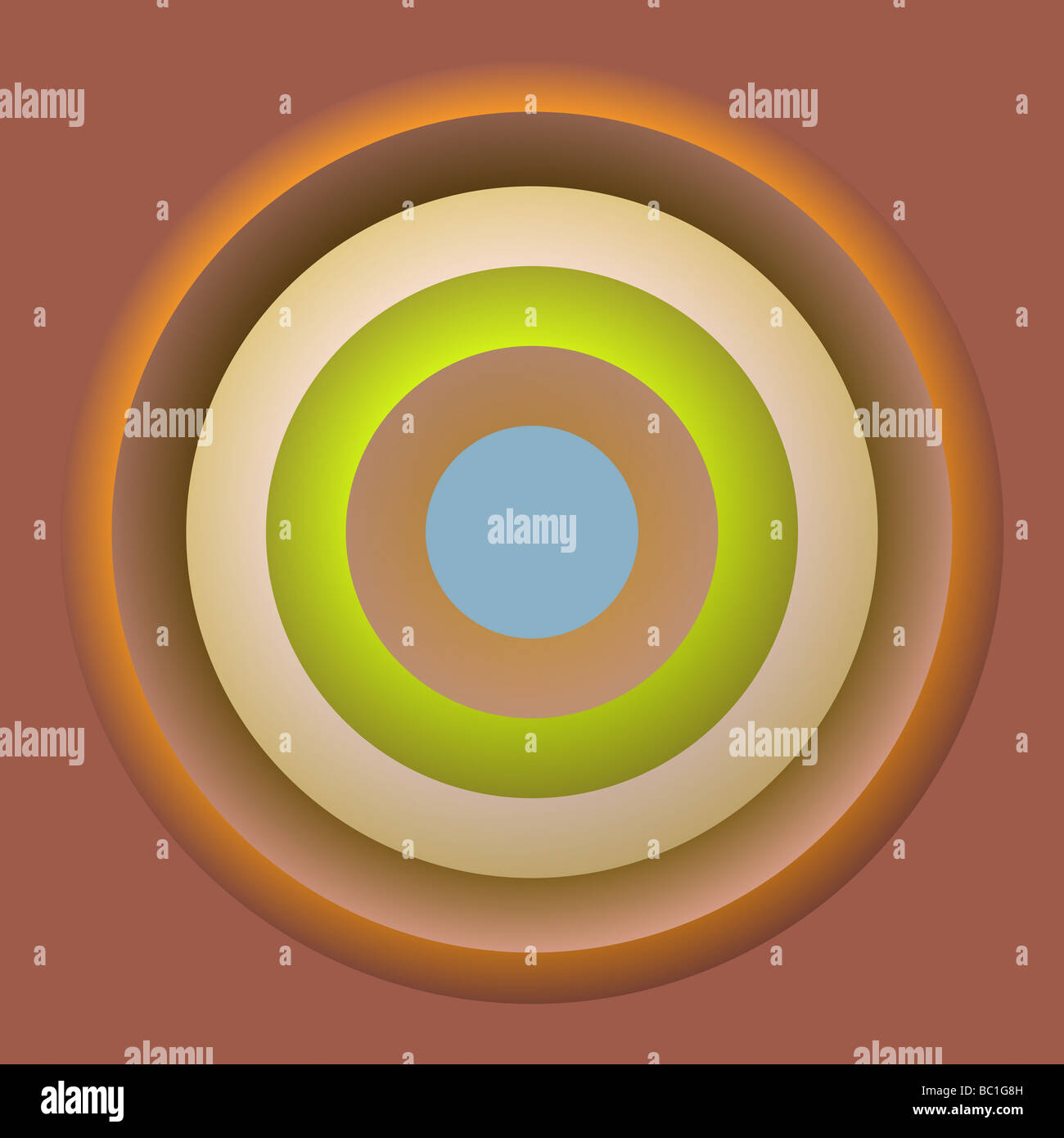 Round circles of color abstract illustration Stock Photo - Alamy