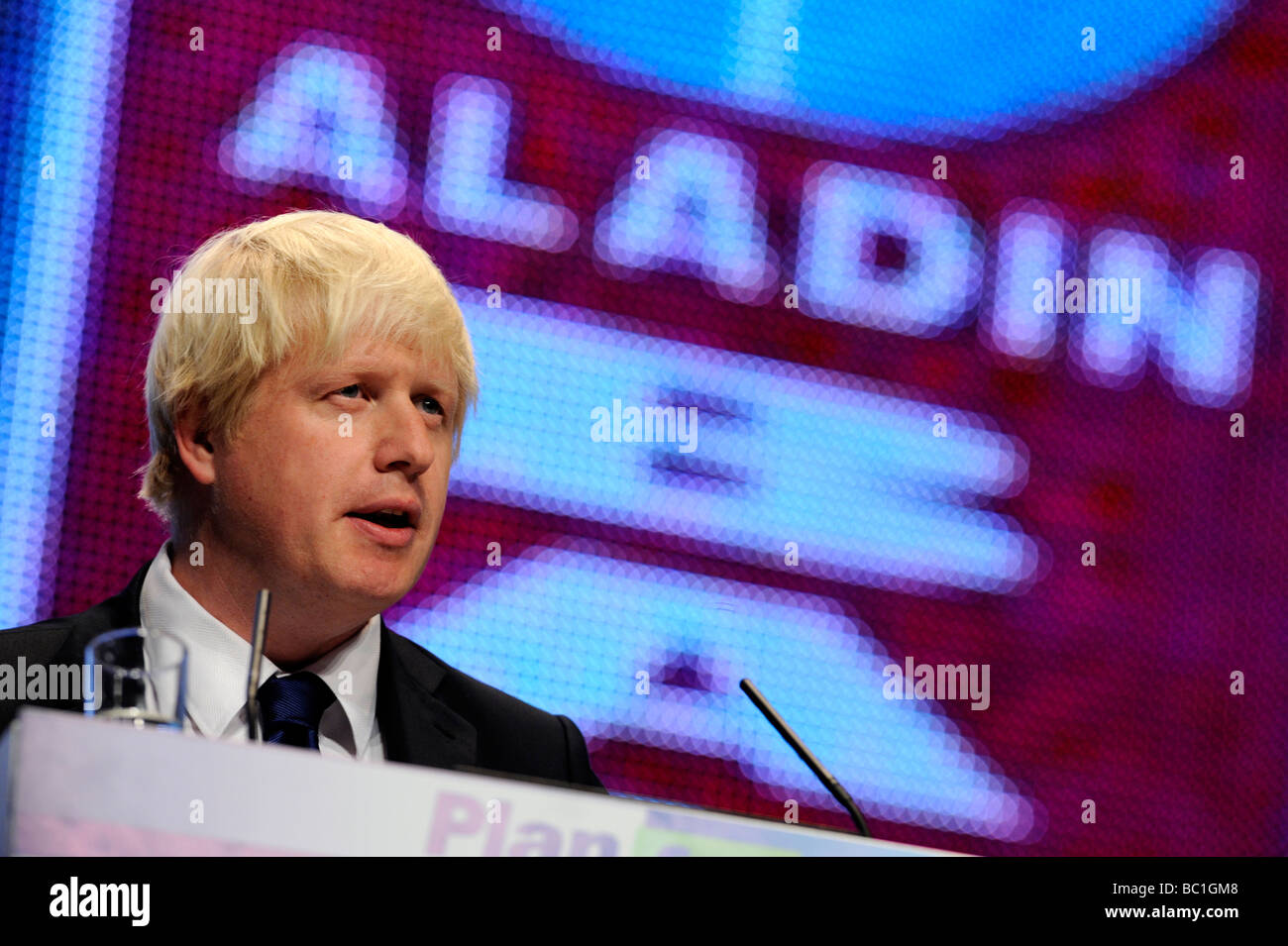 Prime Minister Boris Johnson MP addressing the Conservative Party ...