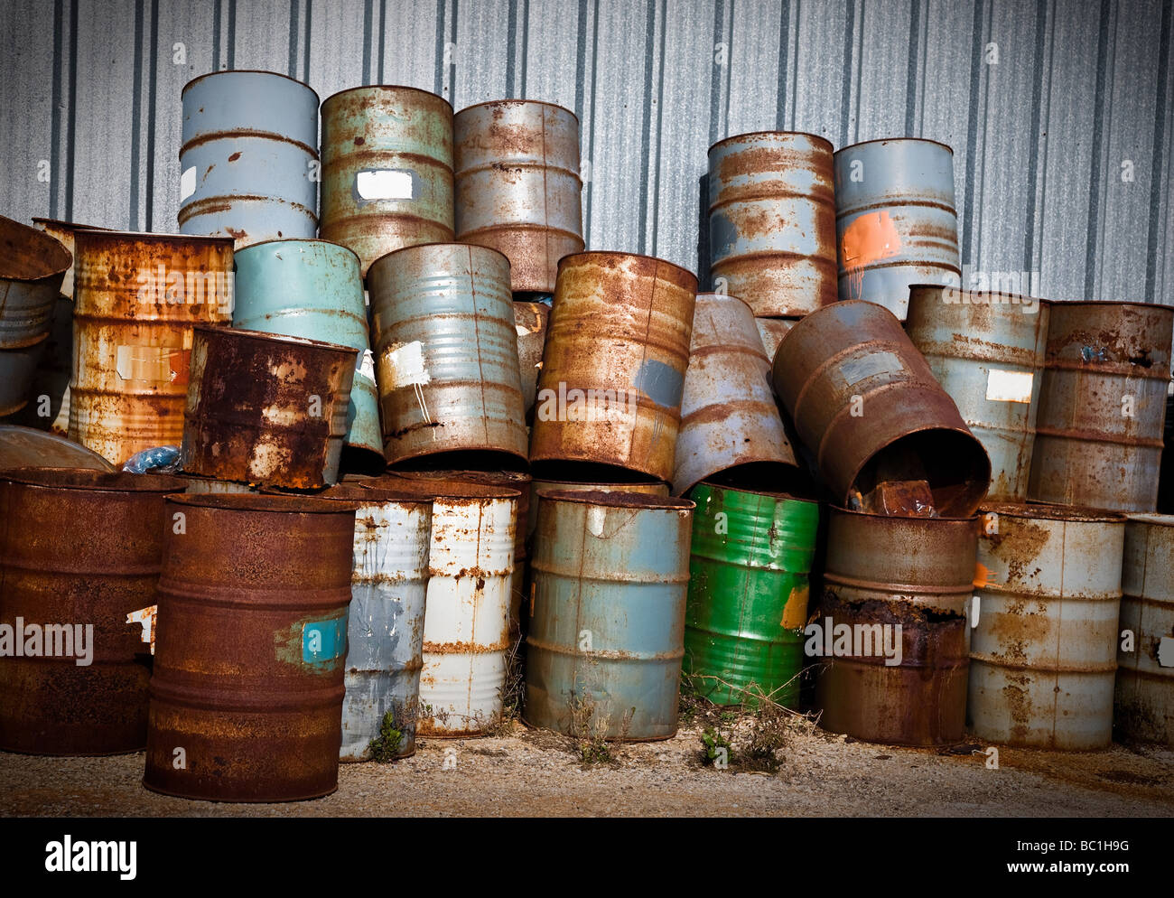 Chemical storage drums hi-res stock photography and images - Alamy