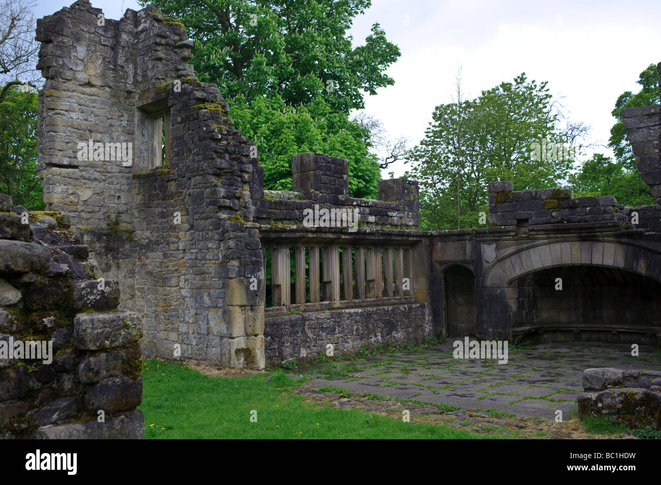 Wycoller Hall runis in Lancashire England Stock Photo - Alamy