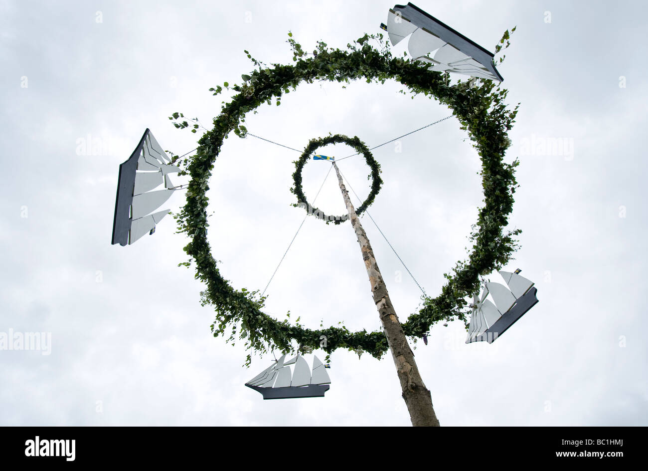 traditional maypole, Sweden Stock Photo - Alamy