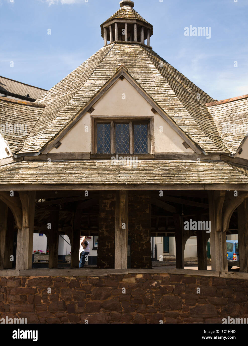 Old Yarn Market Dunster North Somerset England UK Stock Photo - Alamy