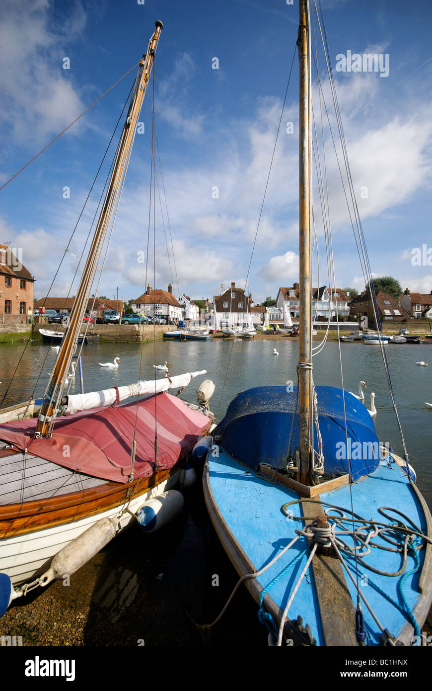 Emsworth Hampshire UK Harbour Quay Boats Foreshore Stock Photo - Alamy