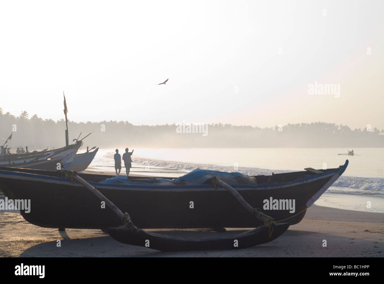 Morning view. Sunrise. Morning light. Palolem beach. Goa. India Stock ...